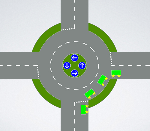 Comment bien contrôler et signaler dans un giratoire ? - Vidéo Permis
